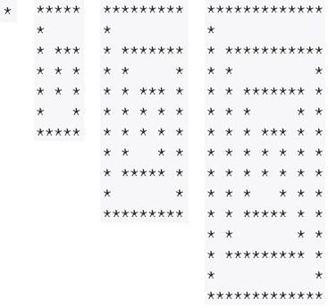 [BOJ] 백준 10997 별 찍기 - 22