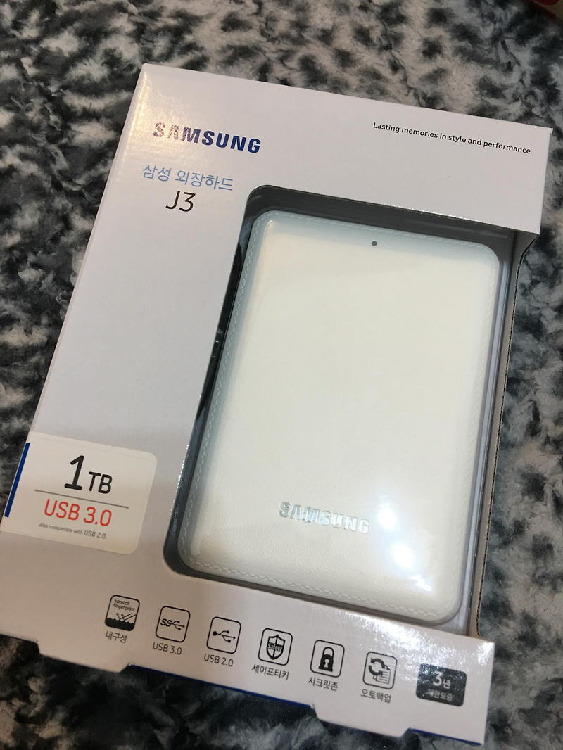 삼성 외장하드 1T, J3 Portable USB3.0 리뷰