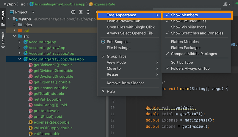 [생활코딩 - JAVA1] 3/12 개발공부일지(2) - 조건문(if), 배열(array), 반복문(for, while), method를 활용한 AccountingApp
