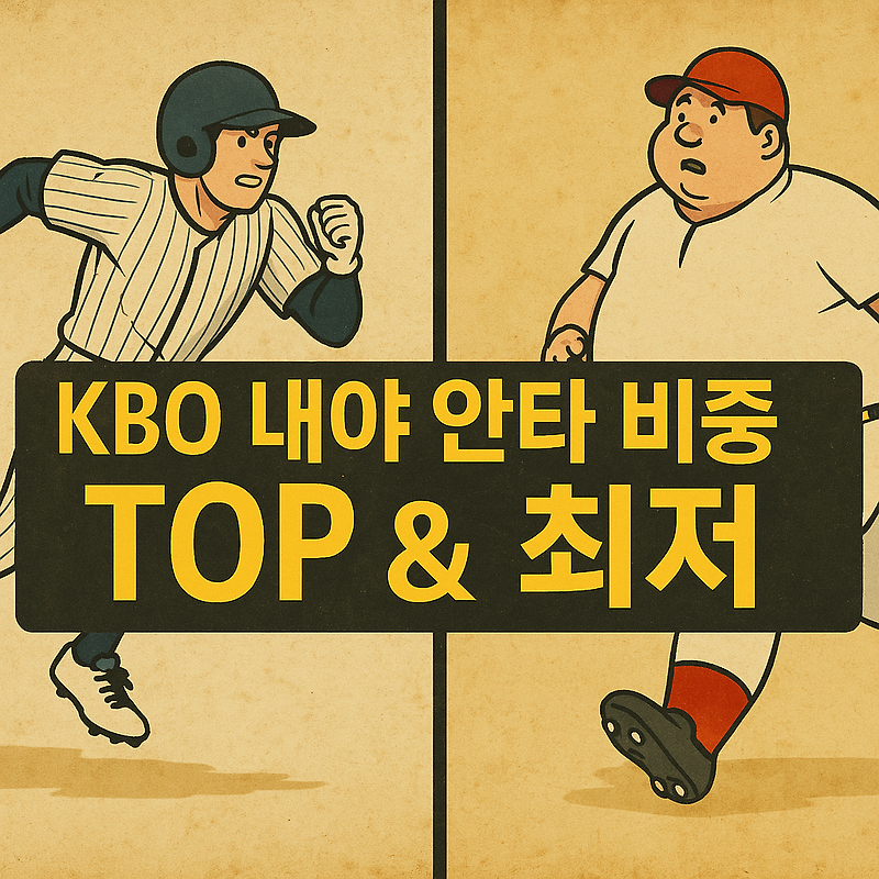 KBO 역대 최다내야안타vs최소내야안타 (MAX&min)