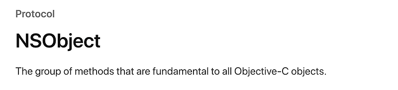 Objective-C 프로토콜, NSObjectProtocol 개요 및 특징
