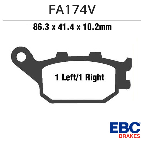 리어 브레이크 성능 업그레이드: EBC FA174V 패드의 장단점 분석