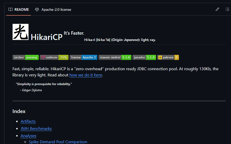 [Java] 123. HikariCP 라이브러리를 프로젝트에 추가하기