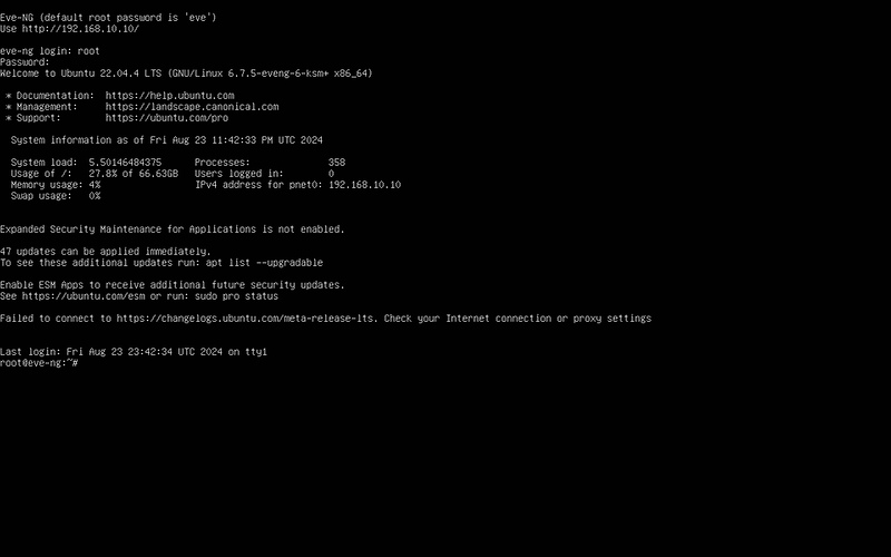 EVE-NG ExtremeXOS 22.4.1.4 설치 — ant-choi의 네트워크
