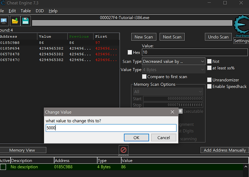 Ce 게임 메모리 해킹 치트 엔진cheat Engine 튜토리얼 3단계 해결하기 Game Memory Hacking Tutorial By Using Cheat