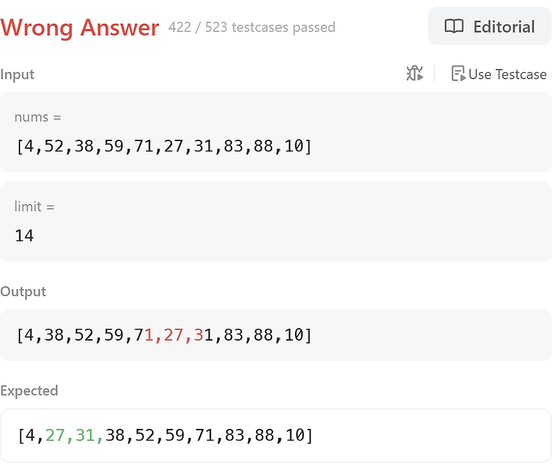 Make Lexicographically Smallest Array by Swapping Elements(Array,Union Find,Sorting)