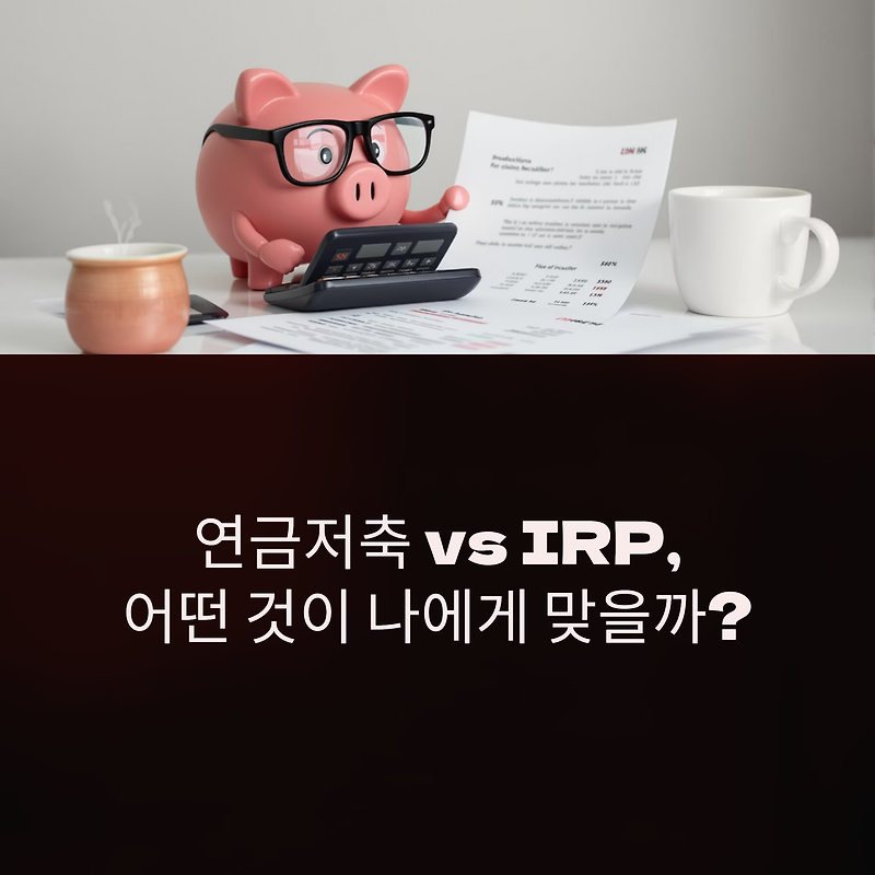 연금저축 vs IRP, 나에게 맞는 절세 투자 전략은?