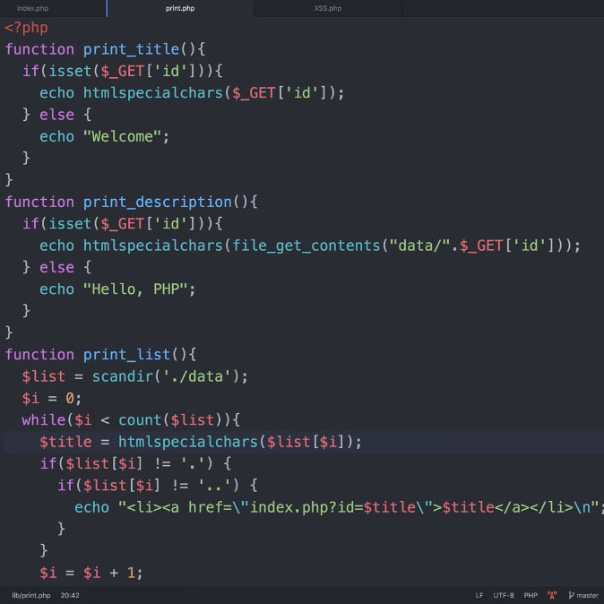 php, XSS 공격으로부터 보호 (feat. htmlspecialchars)