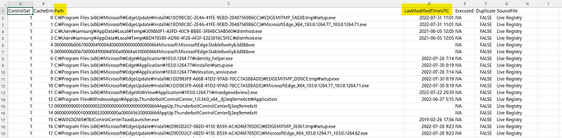 [디지털포렌식] AmCache & ShimCache, 브라우저 아티팩트, ThumbnailCache & IconCache, Windows Timeline 개념 및 실습 ...