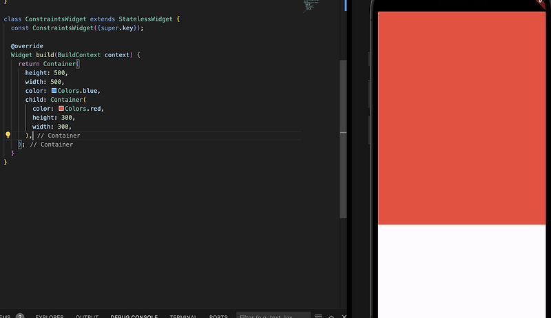 flutter const(constraints) 이해하기 (진행중)