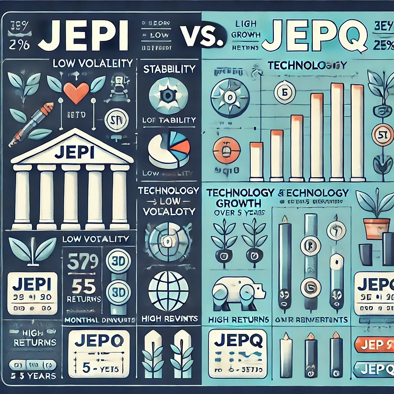 JEPI vs JEPQ: 어떤 월배당 ETF를 선택해야 할까? (최신 주가 비교 및 장단점 분석)