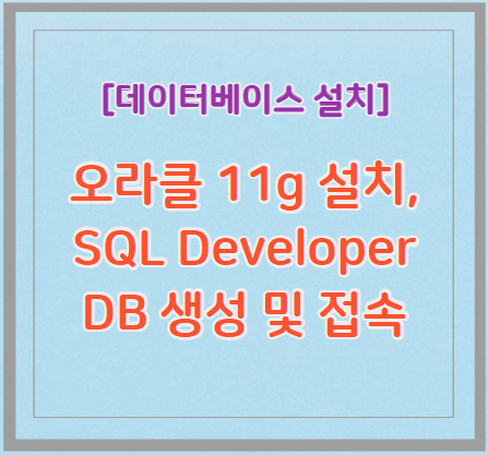 오라클 11g, SQL Developer 설치해보기