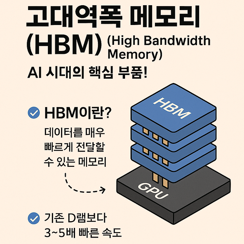 고대역폭 메모리(HBM), AI 시대의 핵심 부품!