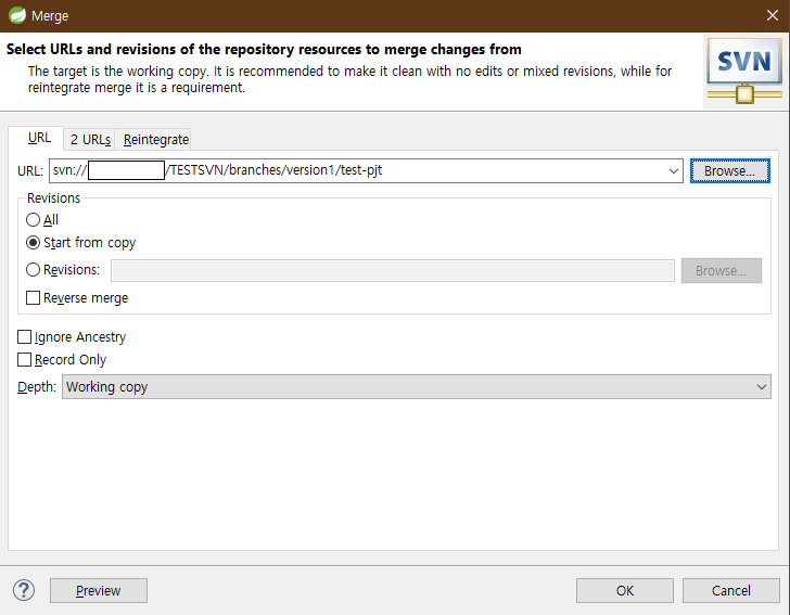 svn을 통한 배포 관리 (trunk, branches, tags 활용)