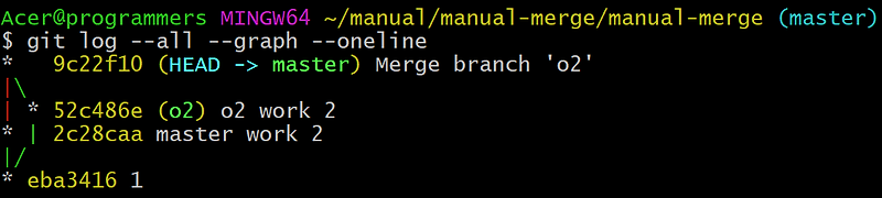 GIT CLI - Branch & Conflict 4.3. 병합: 같은파일, 다른부분 병합