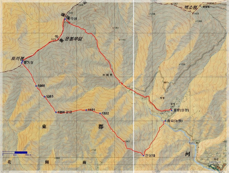 지리산 지역별 지도(ㅅ, ㅇ)
