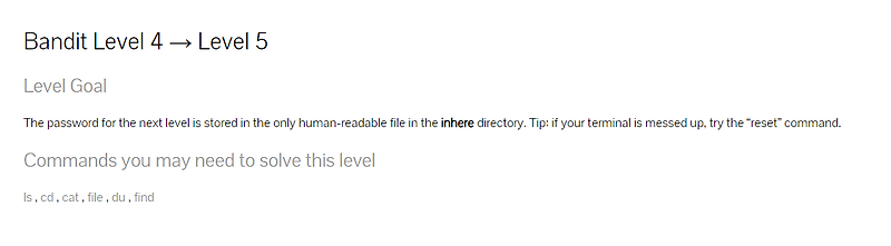 Level 5. Bandit5 로그인