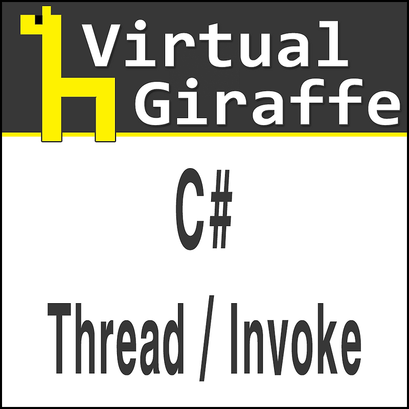 [C#] Thread, Thread 인자 전달, BeginInvoke, Invoke 복붙용 :: 전자기린 스튜디오