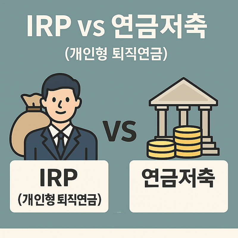 📌 [실생활 경제] IRP vs 연금저축, 뭐가 다른가요?