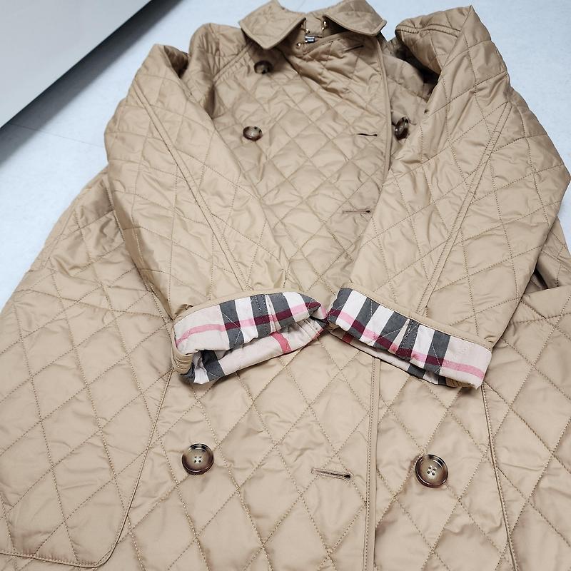 영상리뷰! 언박싱 BURBERRY 버버리 TYTHING 롱 퀼팅 여성 재킷 롱 스타일