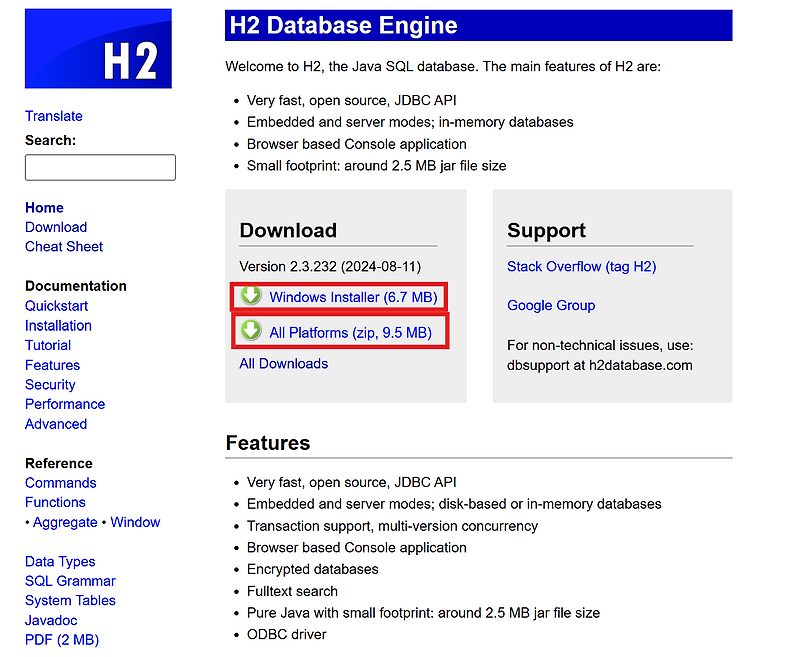 테스트를 위한 H2 Database + Spring Data JPA 구성 방법