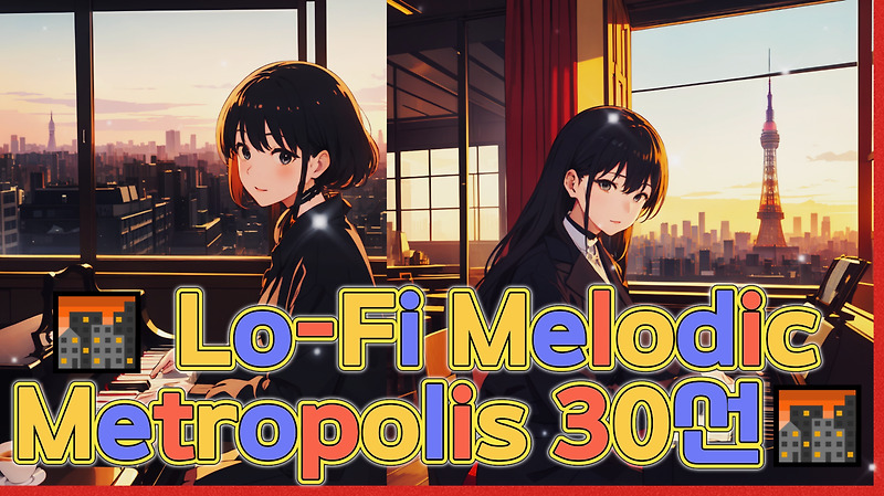 🌆 Lo-Fi Melodic Metropolis 30선 🌆 | 최고의 감성적인 멜로디 모음
