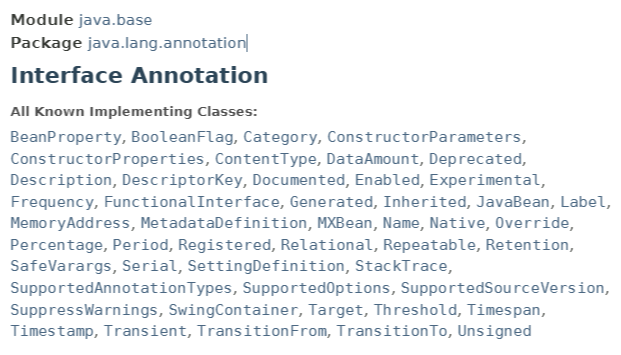 [JAVA]@Annotation 종류와 사용법