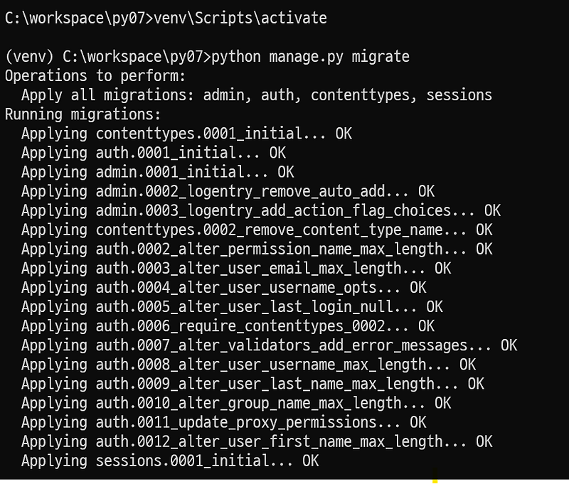 Day 85 - Django migrate