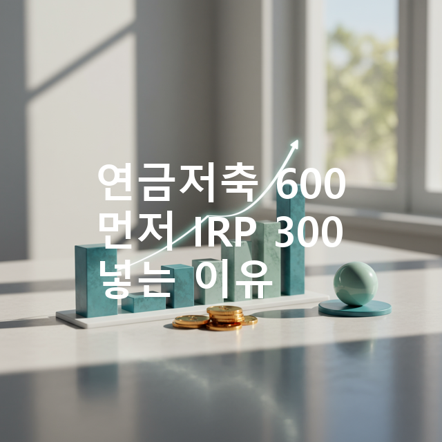 연금저축 600 먼저 IRP 300 넣는 이유