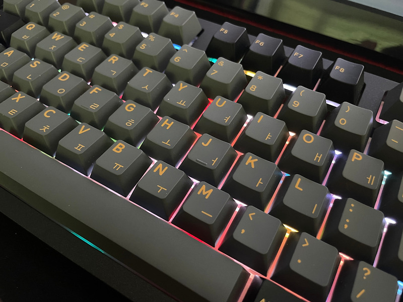 다얼유 A87 PRO LCD 유무선 기계식 키보드 리뷰