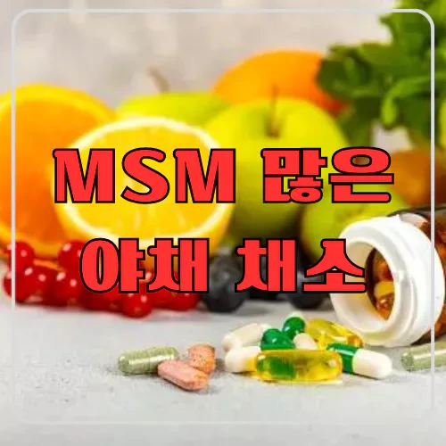 MSM 많은 야채 채소