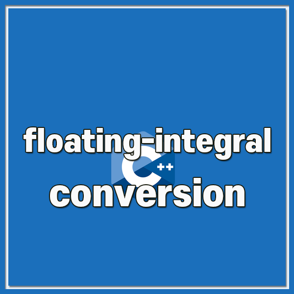 floating-integral conversion에 대해