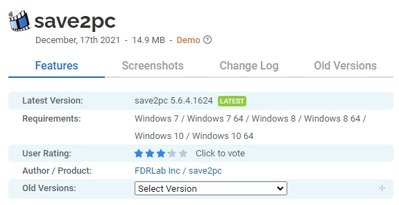 save2pc 무료 다운로드