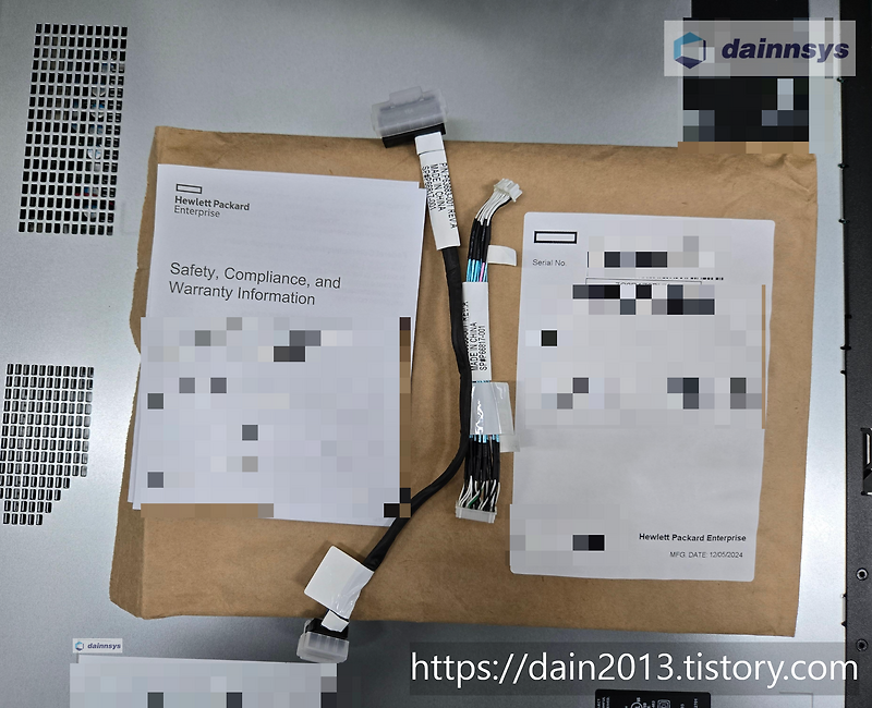 [HPE] DL20 G11 OCP 케이블 연결 방법