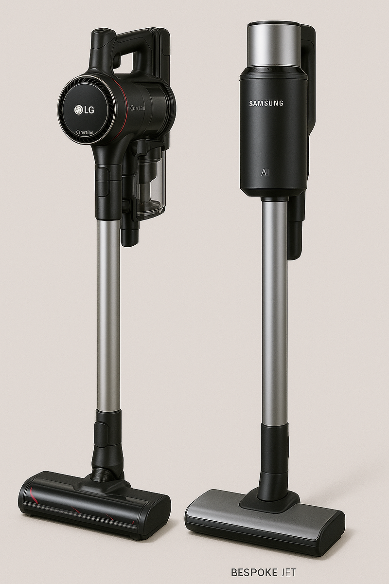 2025년 최신 무선청소기 비교 리뷰: LG 코드제로 A9S vs 삼성 비스포크 제트 AI