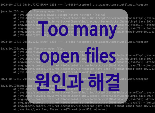 (Linux) Too many open files 에러가 발생하는 경우