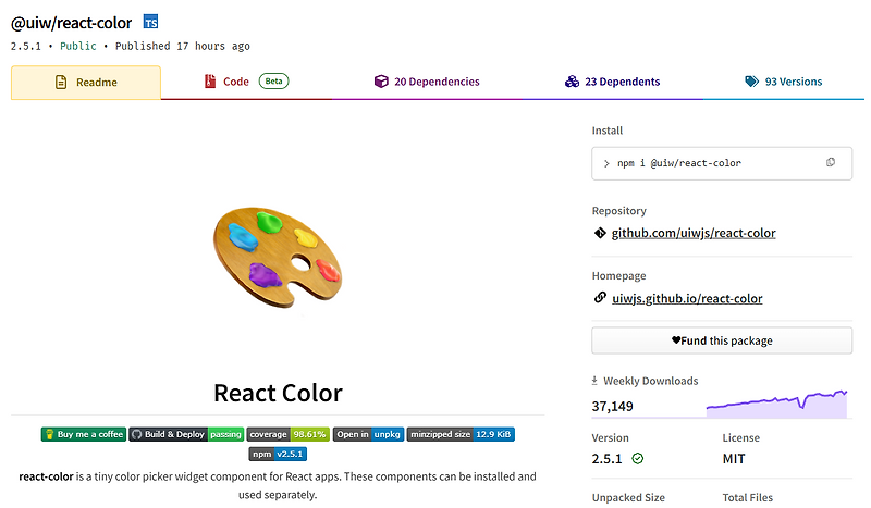 [react-color] Support for defaultProps 오류