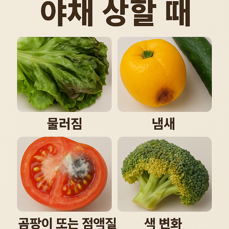 야채 상할 때 이렇게 확인하세요! – 보관 꿀팁까지 정리