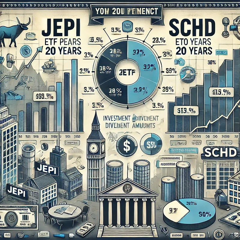 JEPI vs. SCHD: 20년, 30년 장기 투자 비교 – 매달 60만 원 투자하면 얼마가 될까?