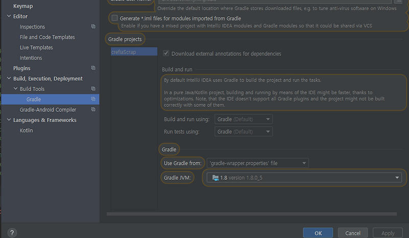 Could not target platform: 'Java SE 11' using tool chain: 'JDK 8 (1.8)'. 발생 시
