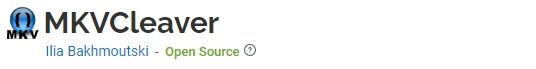 MKVCleaver 무료 다운로드