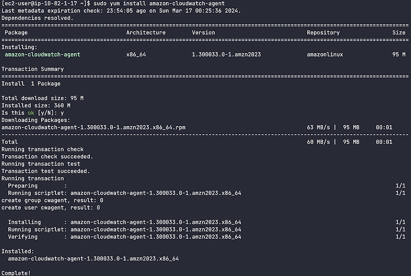 EC2 Instance 에 Cloud Watch Agent 설치