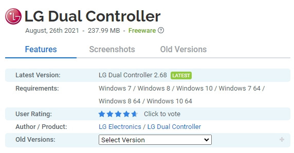 LG Dual Controller 무료 다운로드
