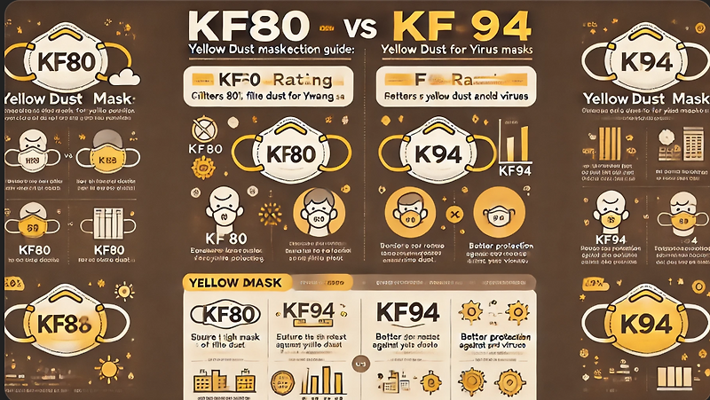 황사 마스크 선택 가이드, KF80 vs KF94