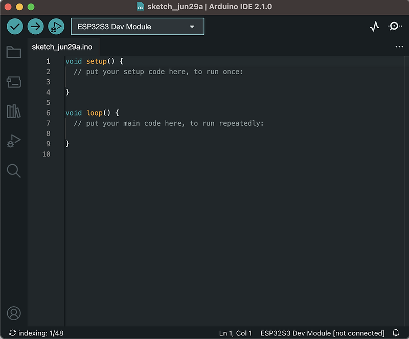 ESP32-S3의 초기설정 (MacBook Pro, Arduino IDE 2.X 버전)
