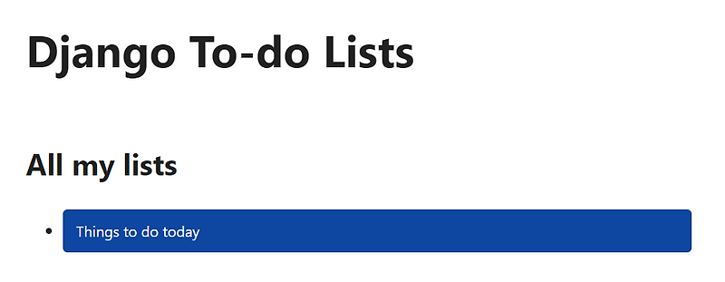 [django] TODO LIST 웹 앱 만들기 실습