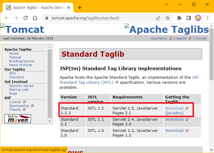JSTL, JSP Standard Tag Library :: 기록