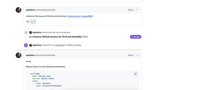 Github Actions: ssh-aciton IPv6 지원 — Cloud with Sean