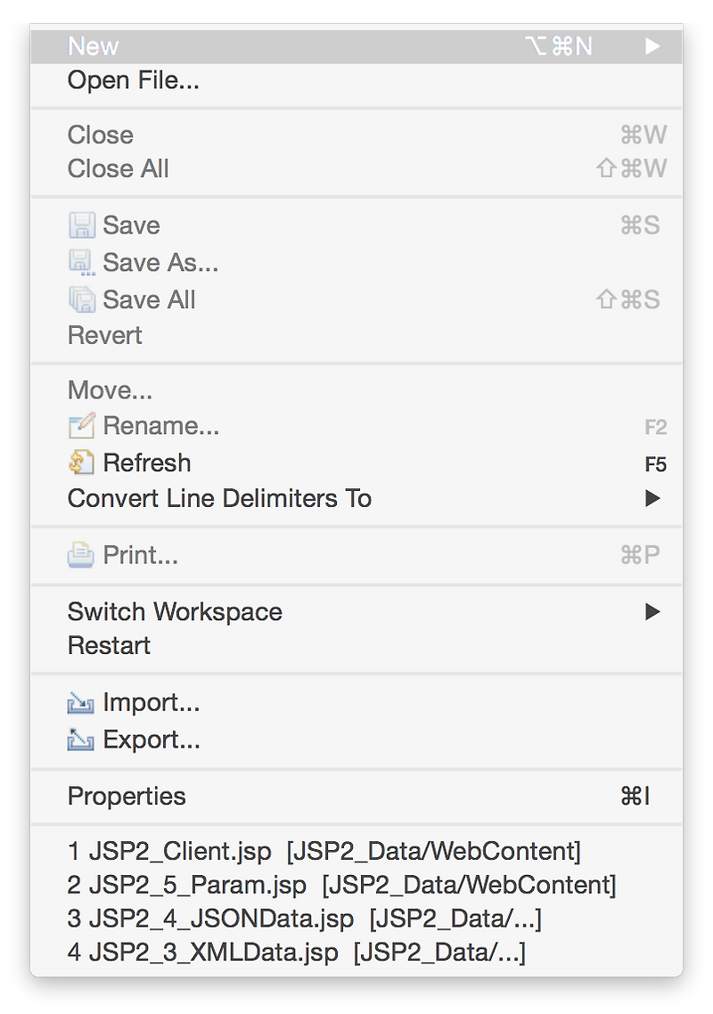 JSP 템플릿 생성