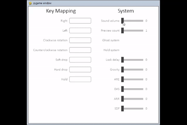 Python - 테트리스(Tetris) 만들기 (15) - Slider